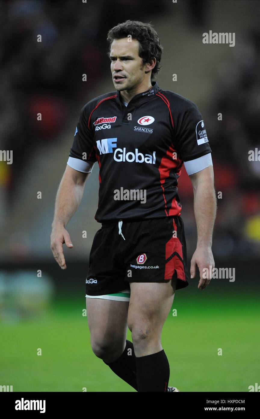 DERICK HOUGAARD SARACENS WEMBLEY LONDON ENGLAND 17 November 2009 Stock ...