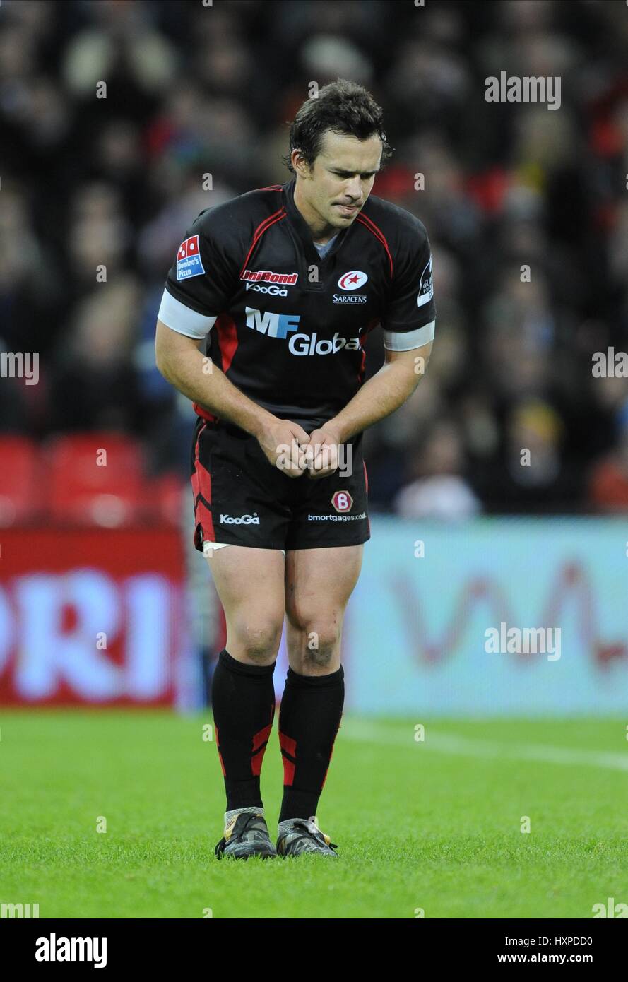 DERICK HOUGAARD SARACENS WEMBLEY LONDON ENGLAND 17 November 2009 Stock ...
