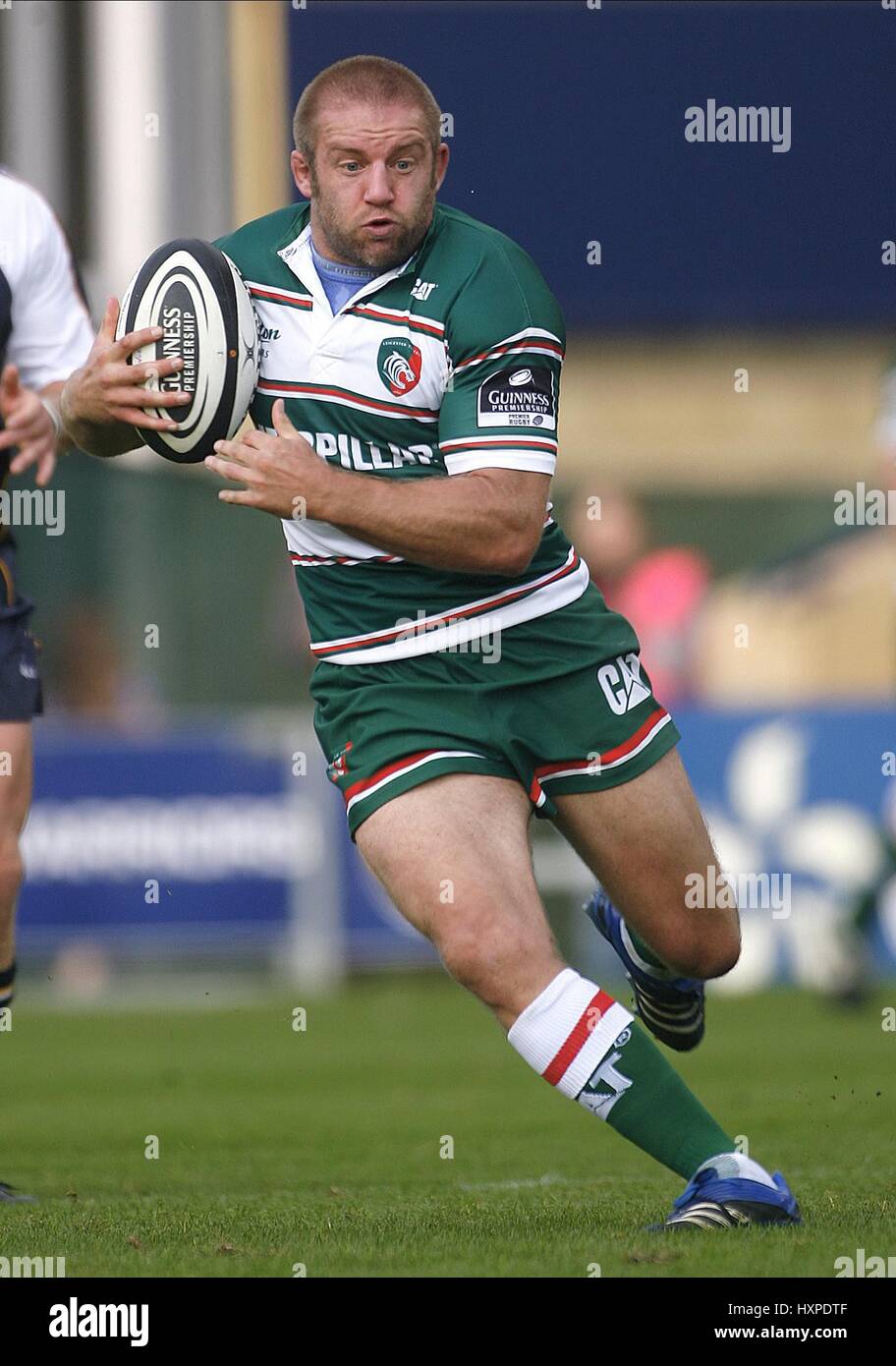 BEN HERRING LEICESTER TIGERS RUFC SIXWAYS STADIUM WORCESTER ENGLAND 20 ...