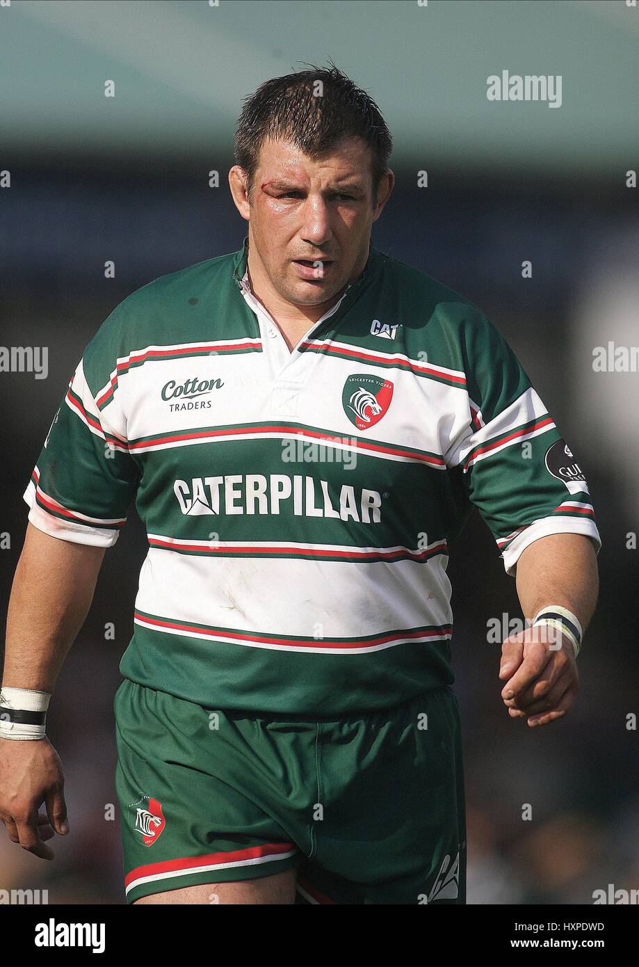JULIAN WHITE LEICESTER TIGERS RUFC SIXWAYS STADIUM WORCESTER ENGLAND 20 ...