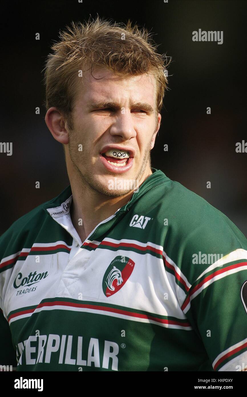 TOM CROFT LEICESTER TIGERS RUFC SIXWAYS STADIUM WORCESTER ENGLAND 20 ...