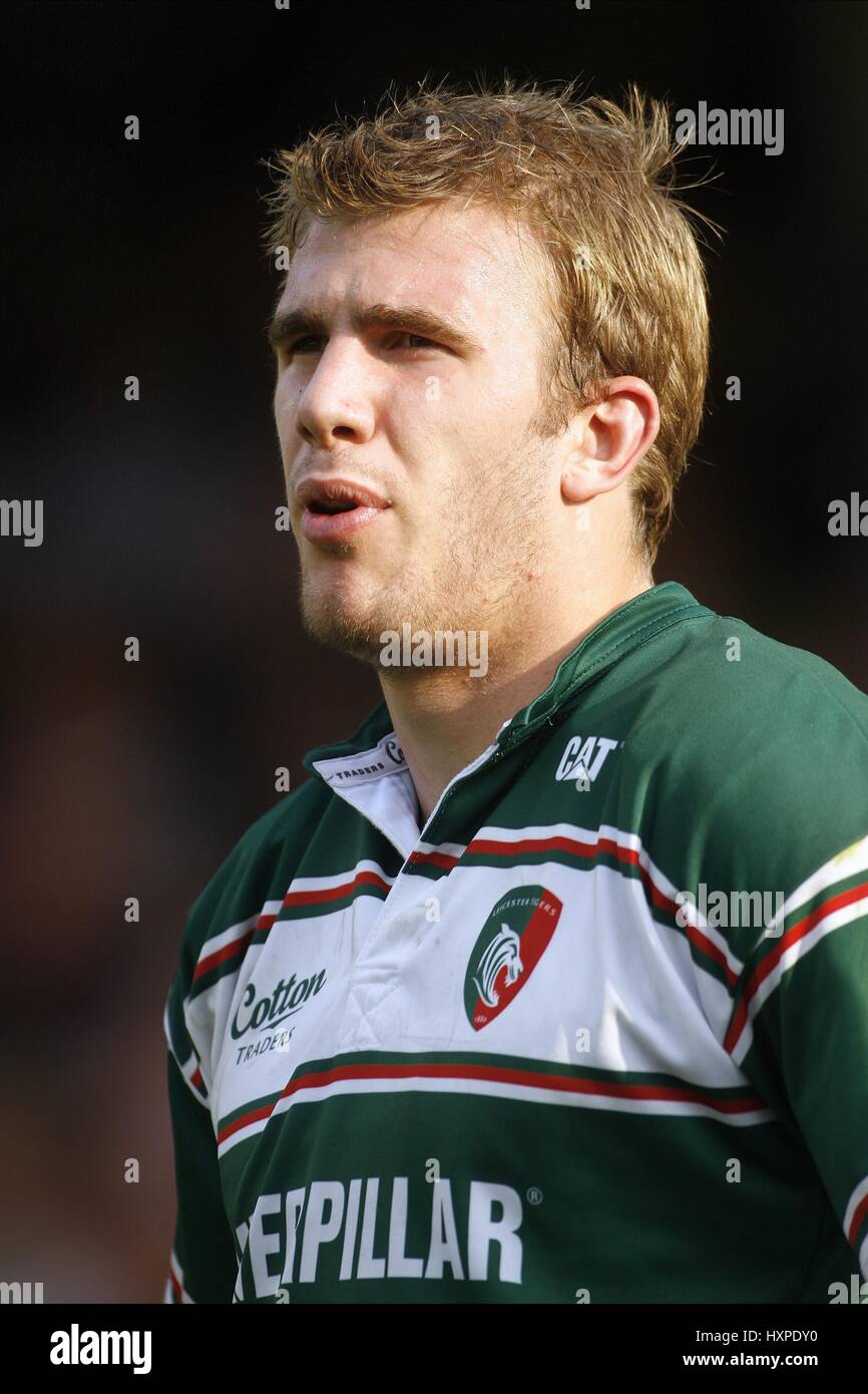 TOM CROFT LEICESTER TIGERS RUFC SIXWAYS STADIUM WORCESTER ENGLAND 20 ...