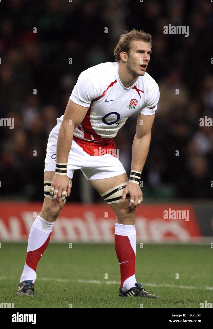 TOM CROFT ENGLAND & LEICESTER TIGERS RU TWICKENHAM MIDDLESEX ENGLAND 22 ...