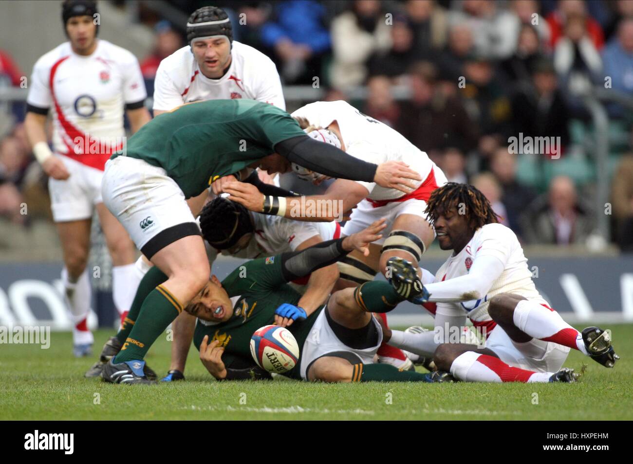 HABANA SACKEY & JOHN SMIT ENGLAND V SOUTH AFRICA TWICKENHAM MIDDLESEX ...