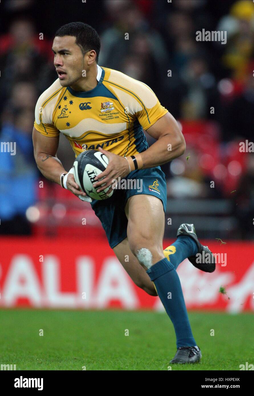 DIGBY IOANE AUSTRALIA & QUEENSLAND REDS RU WEMBLEY STADIUM LONDON ...