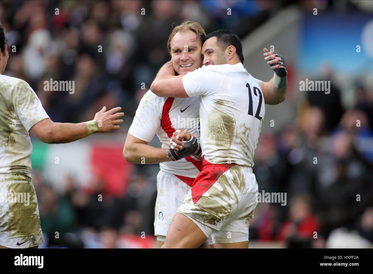 ANDY GOODE & RIKI FLUTEY ENGLAND V ITALY RBS SIX NATIO TWICKENHAM ...