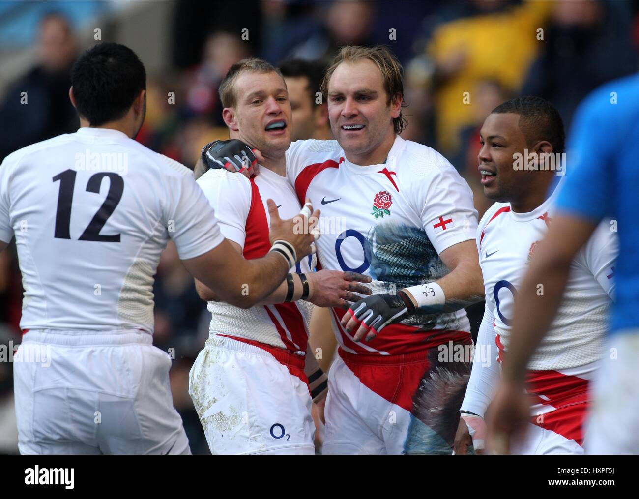 ANDY GOODE & JAMIE NOON ENGLAND V ITALY SIX NATIONS TWICKENHAM ...