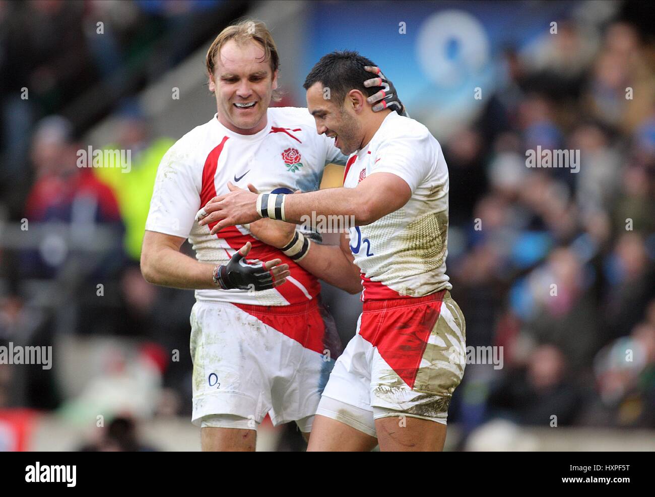 ANDY GOODE & RIKI FLUTEY ENGLAND V ITALY SIX NATIONS TWICKENHAM ...