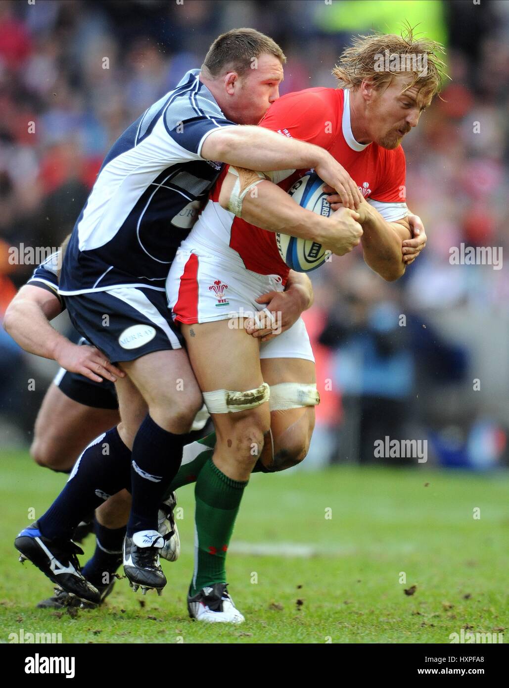 ALLAN JACOBSEN & ANDY POWELL SCOTLAND V WALES MURRAYFIELD STADIUM ...