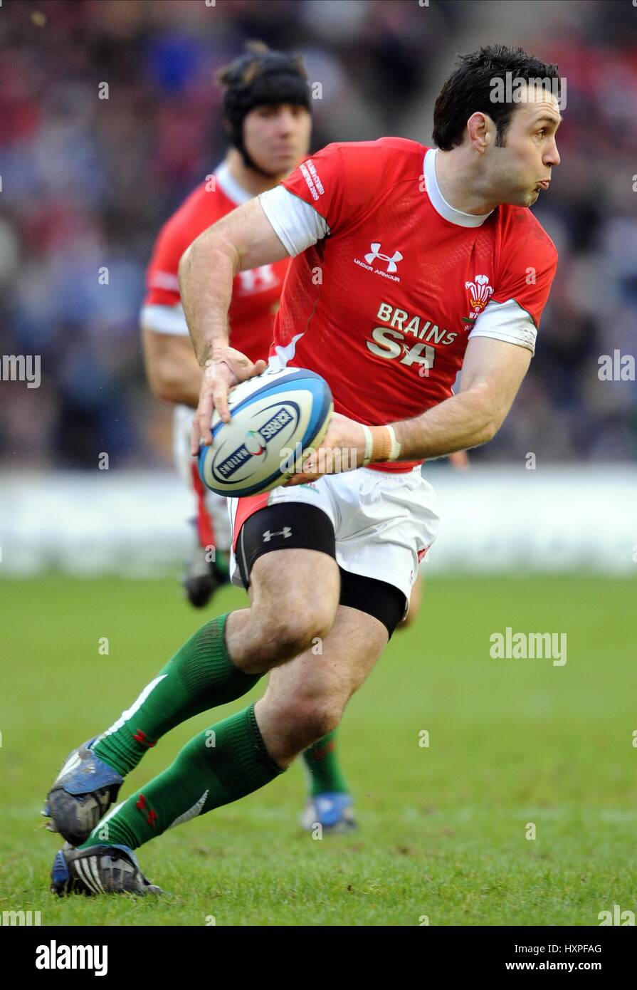 STEPHEN JONES WALES & LLANELLI SCARLETS MURRAYFIELD STADIUM EDINBURGH ...