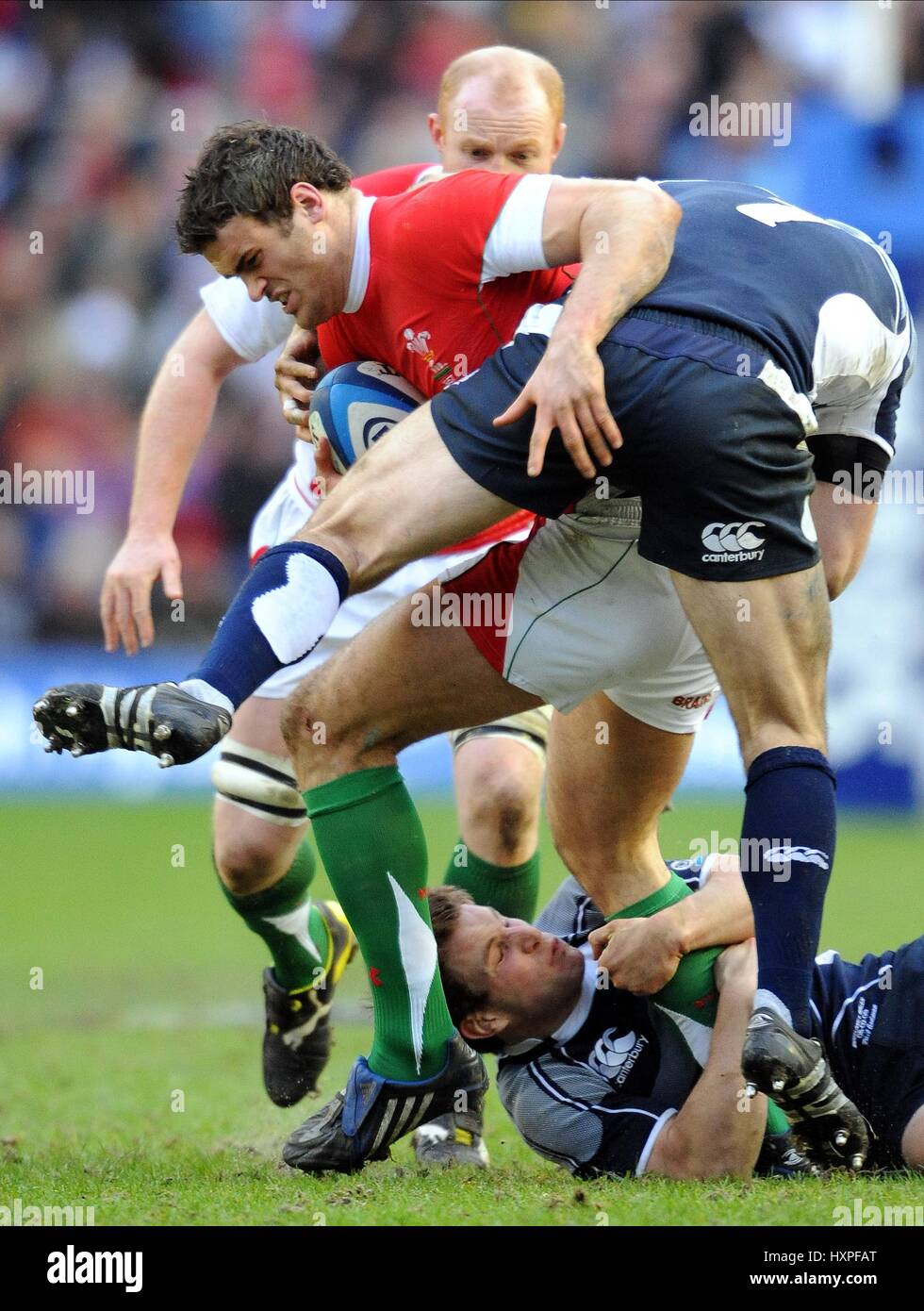 PHIL GODMAN & JAMIE ROBERTS SCOTLAND V WALES MURRAYFIELD STADIUM ...