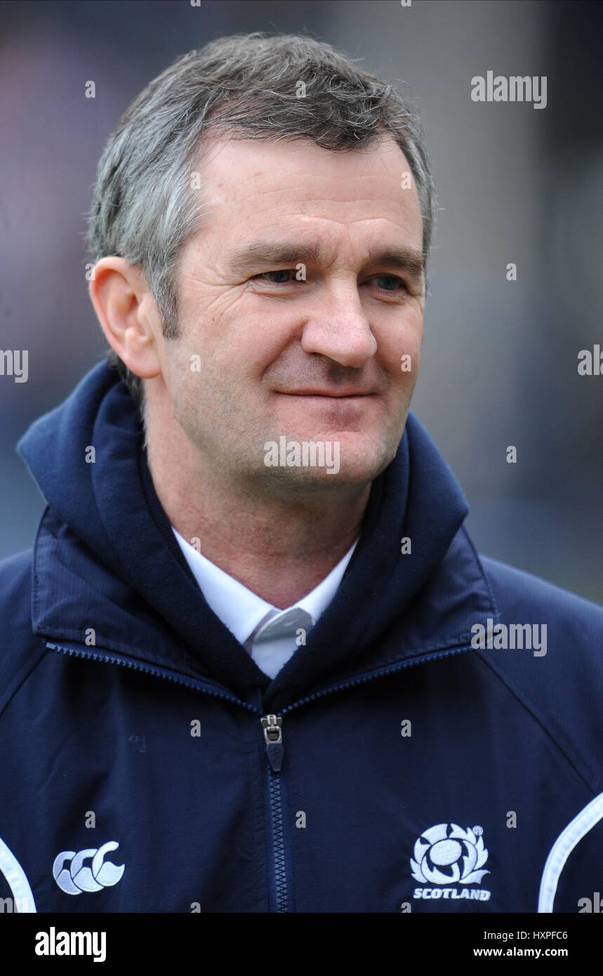 FRANK HADDEN SCOTLAND RU COACH MURRAYFIELD STADIUM EDINBURGH SCOTLAND ...