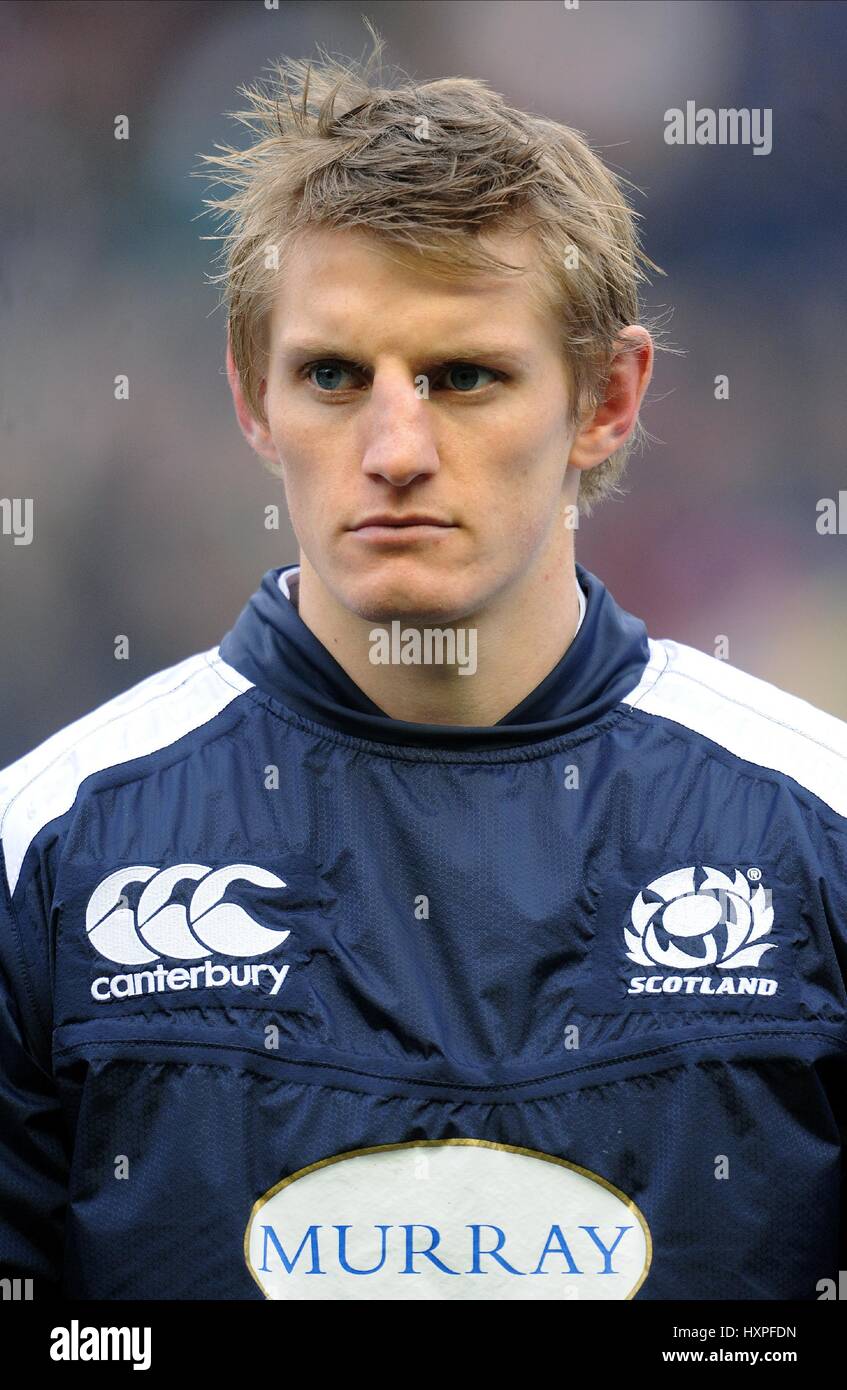BEN CAIRNS SCOTLAND & EDINBURGH MURRAYFIELD STADIUM EDINBURGH SCOTLAND 08 February 2009 Stock ...