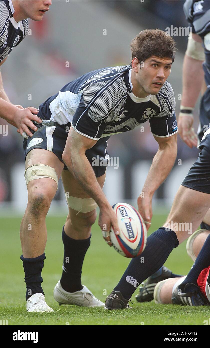 SCOTT GRAY SCOTLAND & NORTHHAMPTON SAINTS TWICKENHAM MIDDLESEX ENGLAND ...