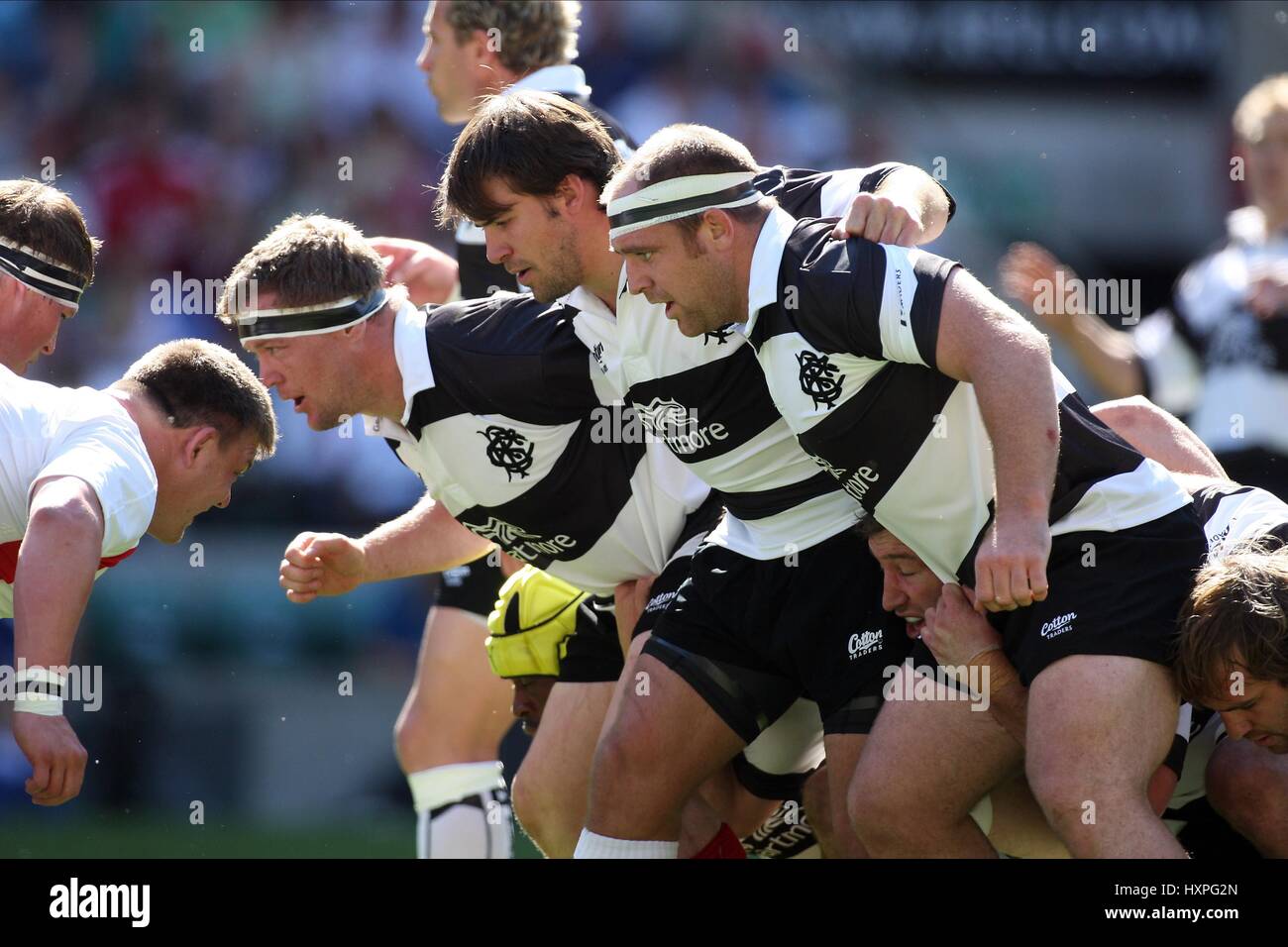 BARBARIANS LINE UP FOR SCRUM ENGLAND V BARBARIANS TWICKENHAM MIDDLESEX ...