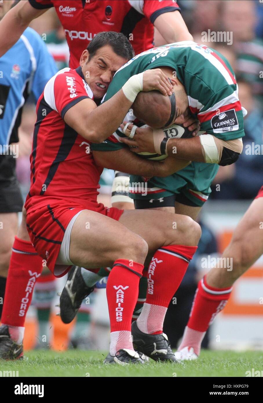 WILLY WALKER BORIS STANKOVICH LEICESTER TIGERS V WORCESTER WELFORD ROAD ...