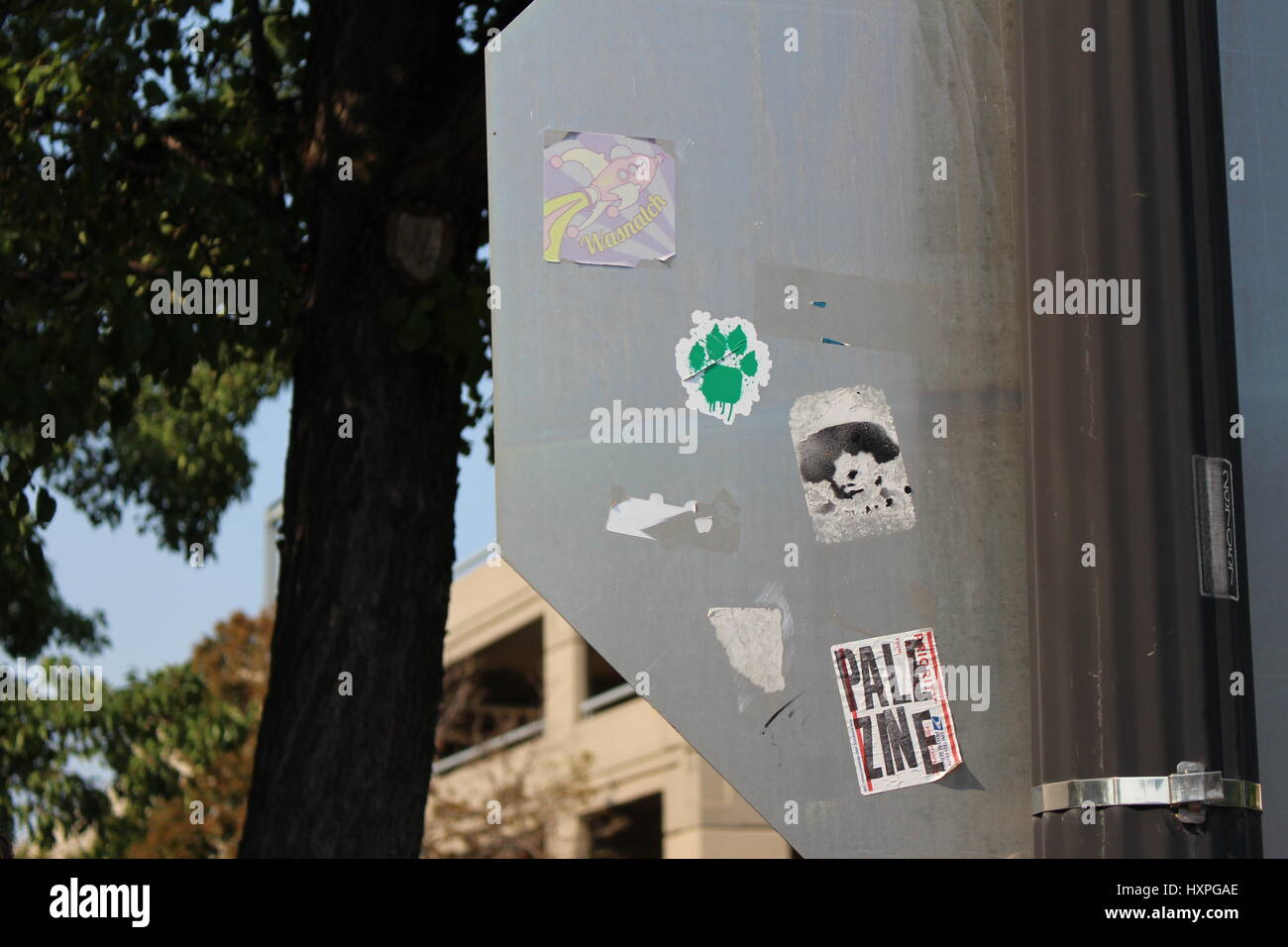 Stop sign stickers hi-res stock photography and images - Alamy