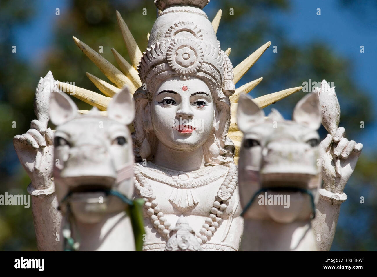 Malaysia, Cameron highlands, Tanah Rata: Hindu temple with the figure ...