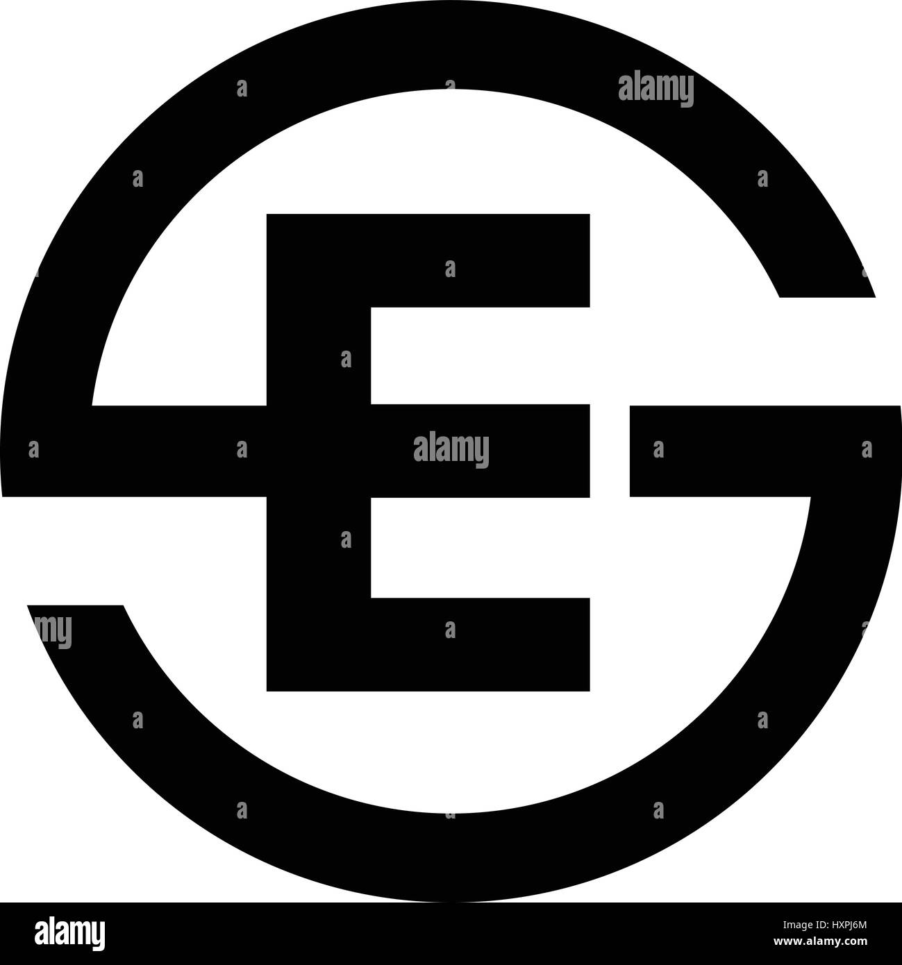 Letter S symbol combination with E Stock Vector Image & Art - Alamy