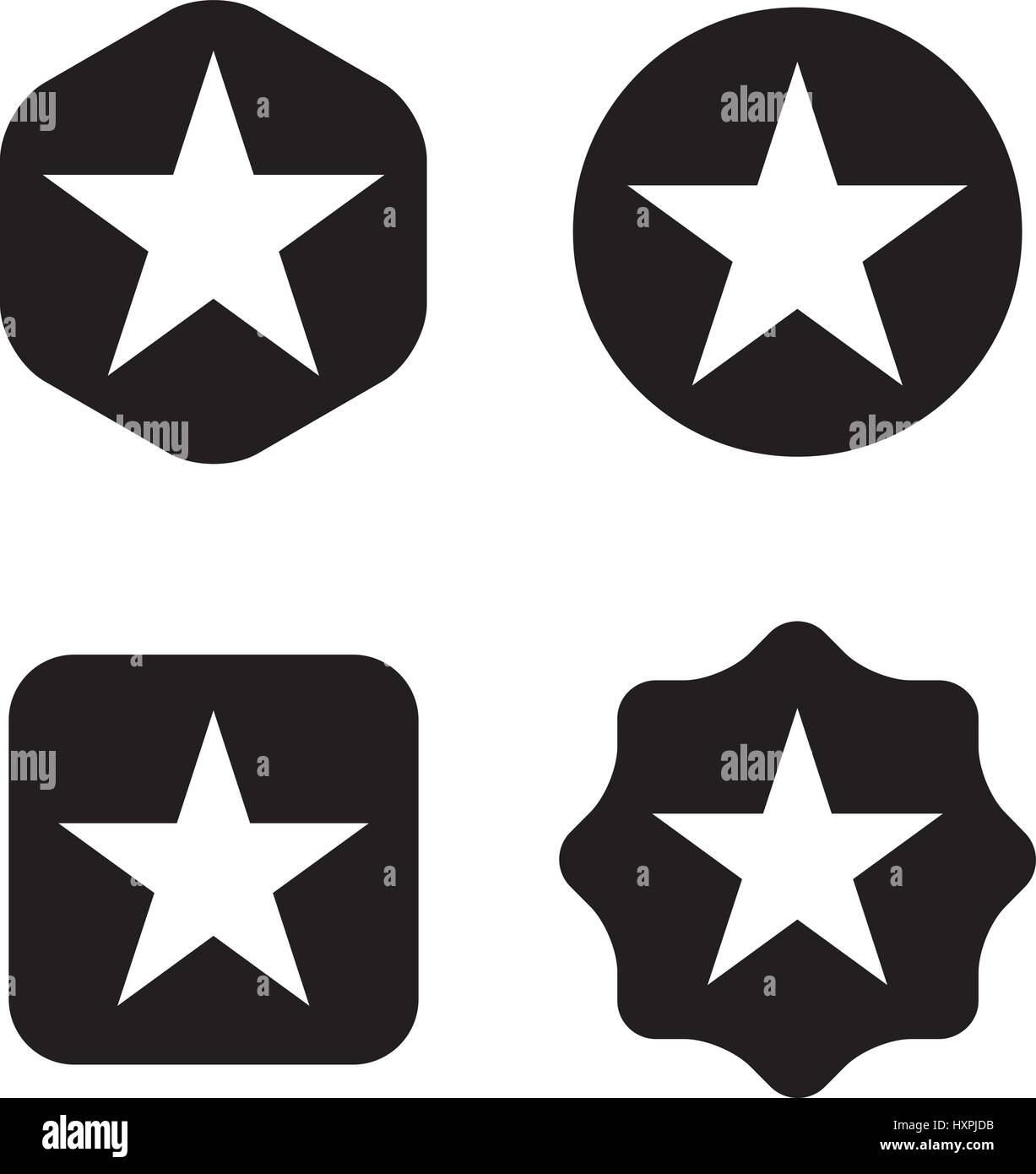 Star Symbol vector illustration, creative design Stock Vector Image ...