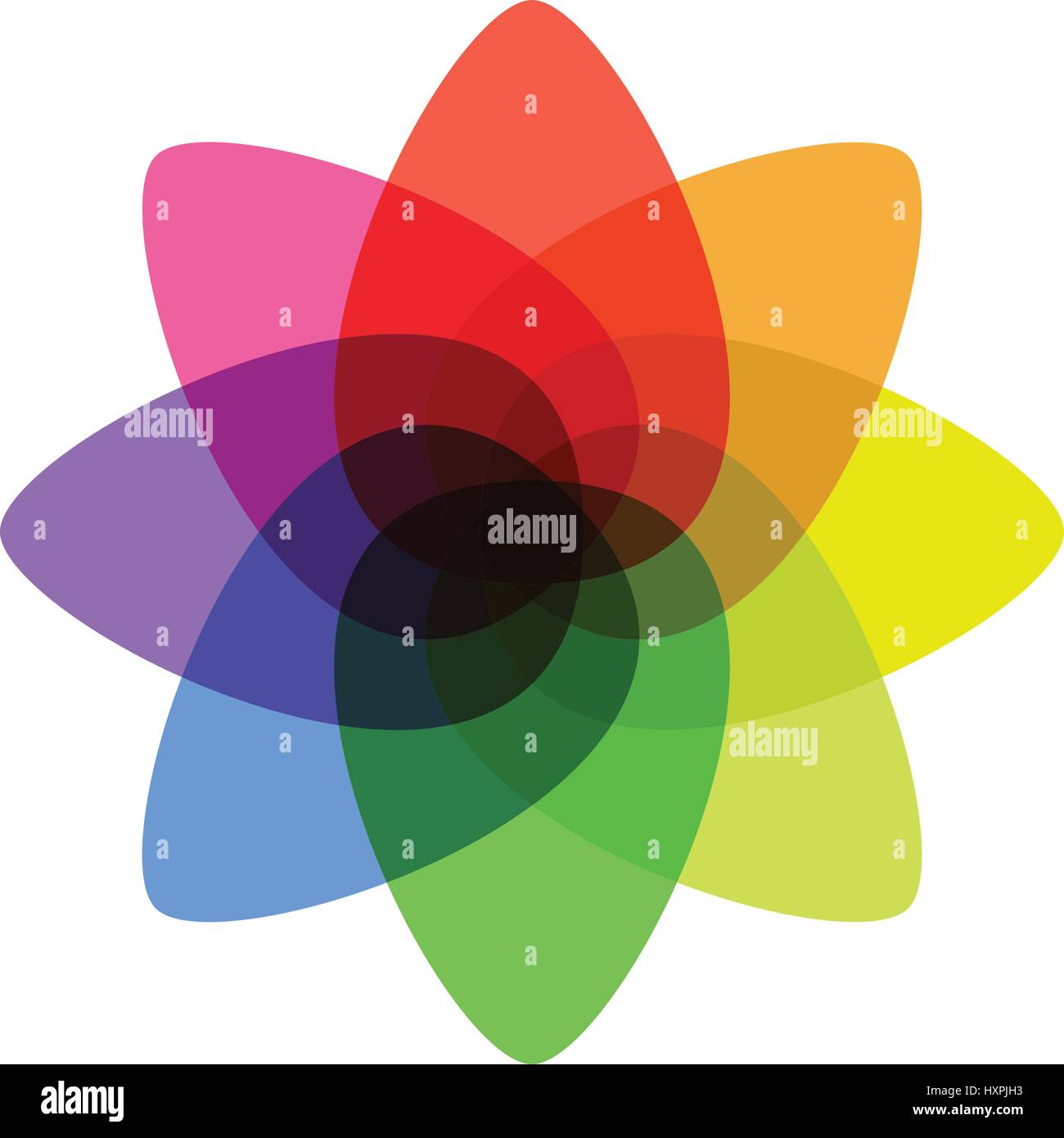 Overlapping vector vectors hi-res stock photography and images - Alamy