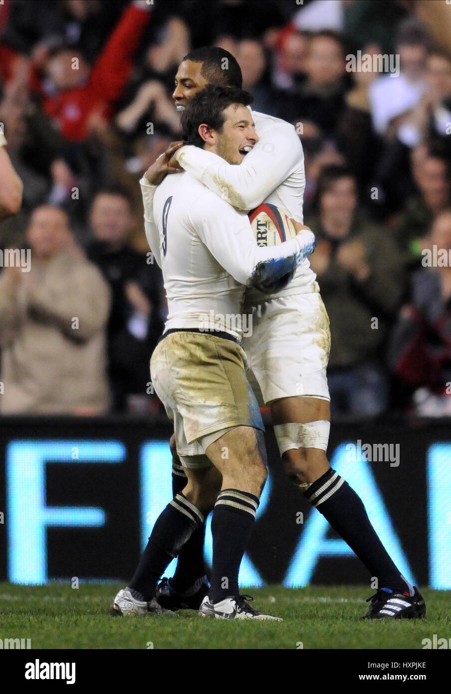 DANNY CARE & DELON ARMITAGE ENGLAND V WALES TWICKENHAM LONDON ENGLAND ...