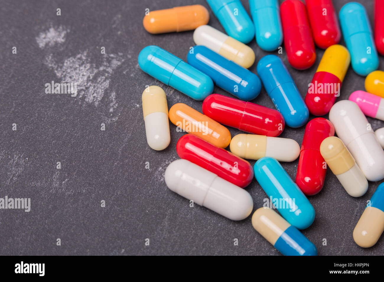 different Tablets pills capsule heap mix therapy drugs Stock Photo - Alamy