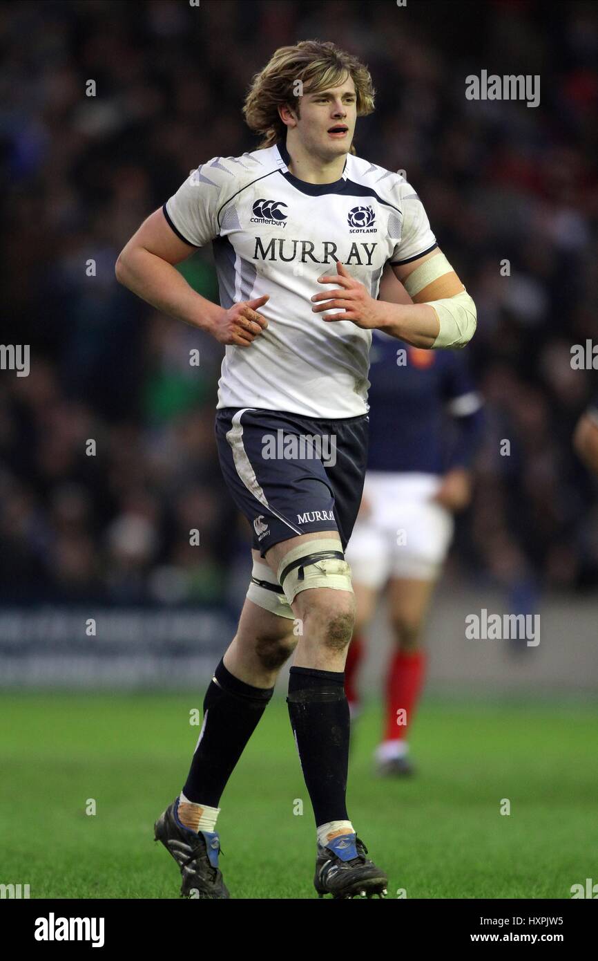 RICHIE GRAY SCOTLAND & GLASGOW WARRIORS MURRAYFIELD EDINBURGH SCOTLAND ...