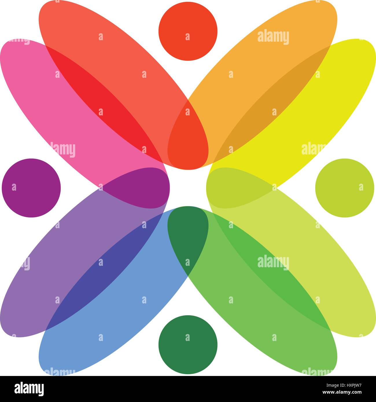 Overlapping vector vectors hi-res stock photography and images - Alamy