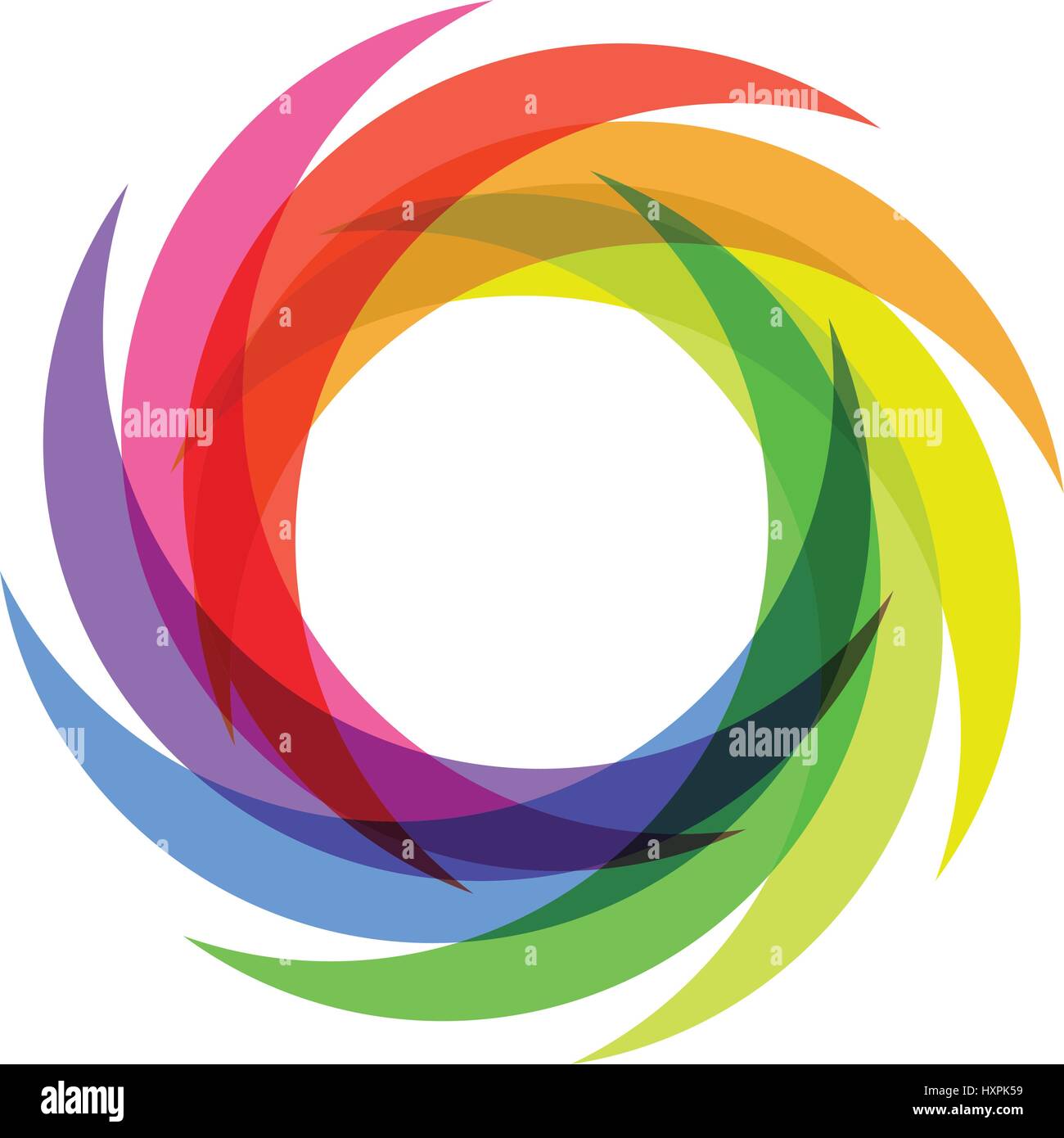 Overlapping vector vectors hi-res stock photography and images - Alamy