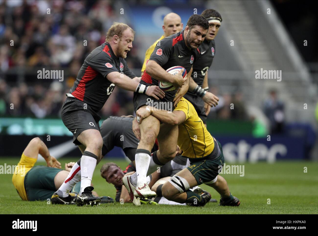 NICK EASTER LOOKS FOR SUPPORT ENGLAND V AUSTRALIA RU TWICKENHAM ...