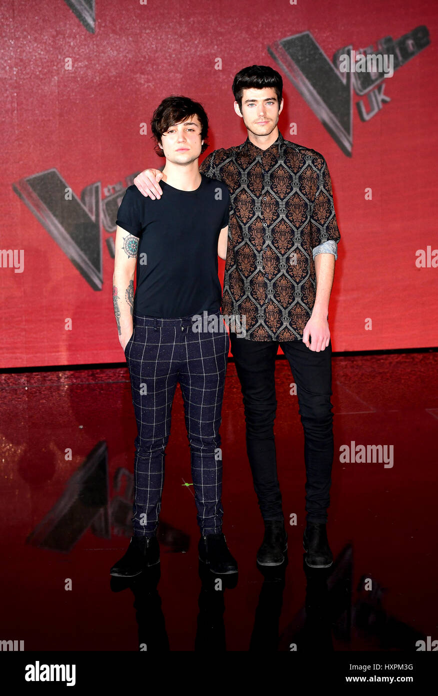 Into The Ark's Taylor Jones (left) and Dane Lloyd (right) attending The ...