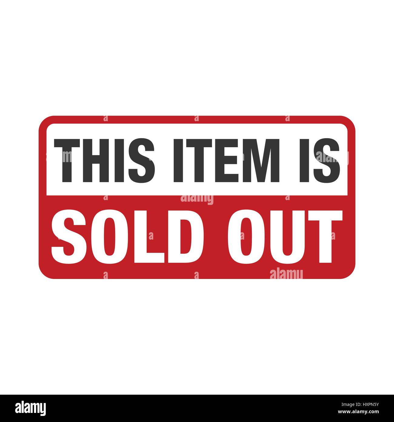 Sold Out design concept, vector illustration, Store sign Stock Vector ...