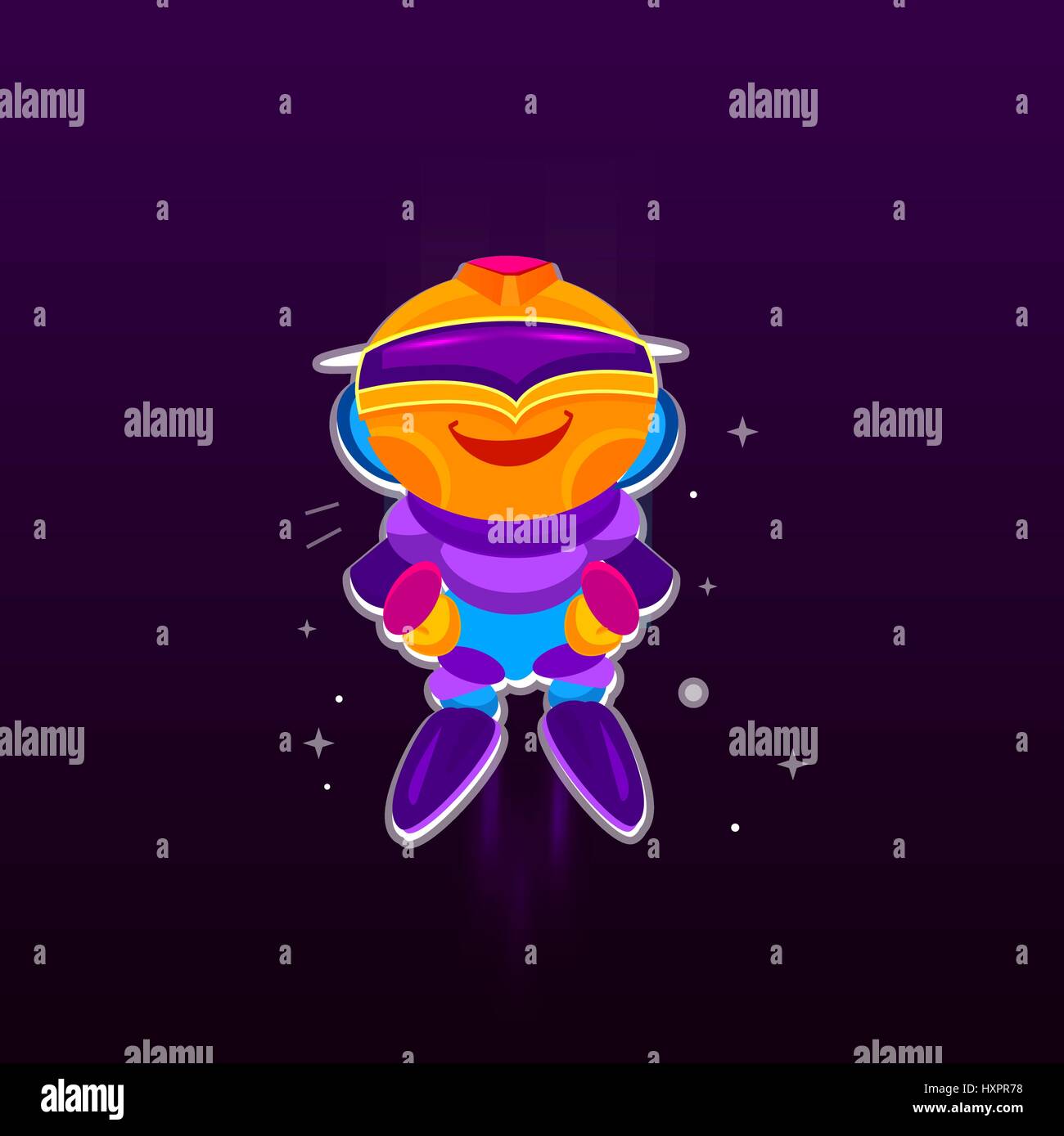 Running computer cartoon character hi-res stock photography and images ...