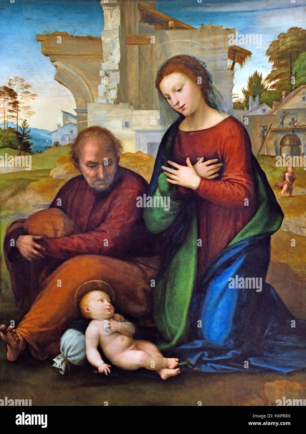 Virgin adoring the child jesus hi-res stock photography and images - Alamy