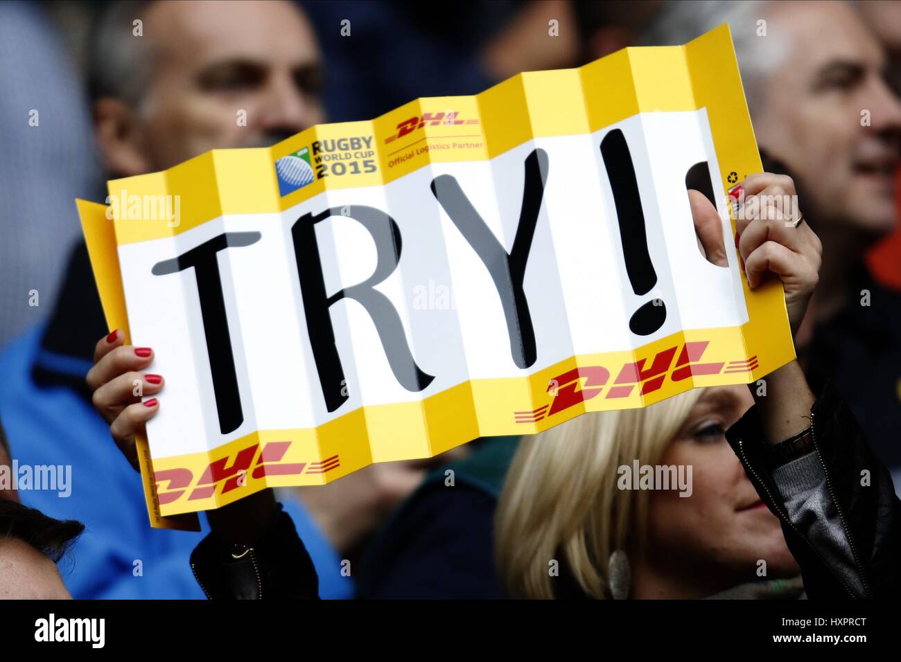TRY SIGN RUGBY WORLD CUP 2015 RUGBY WORLD CUP 2015 TWICKENHAM LONDON ...
