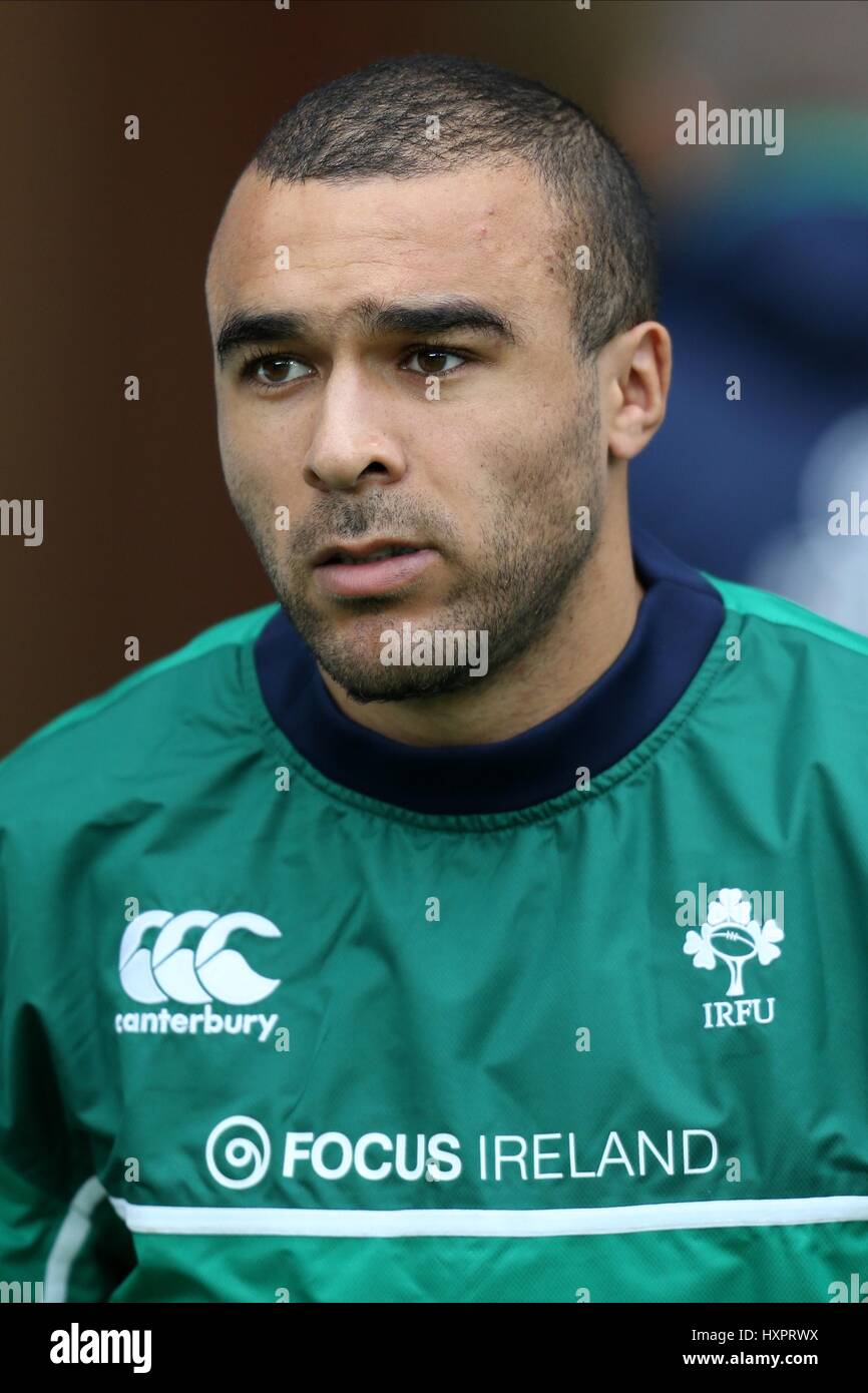 SIMON ZEBO IRELAND MUNSTER IRELAND & MUNSTER TWICKENHAM LONDON ENGLAND ...