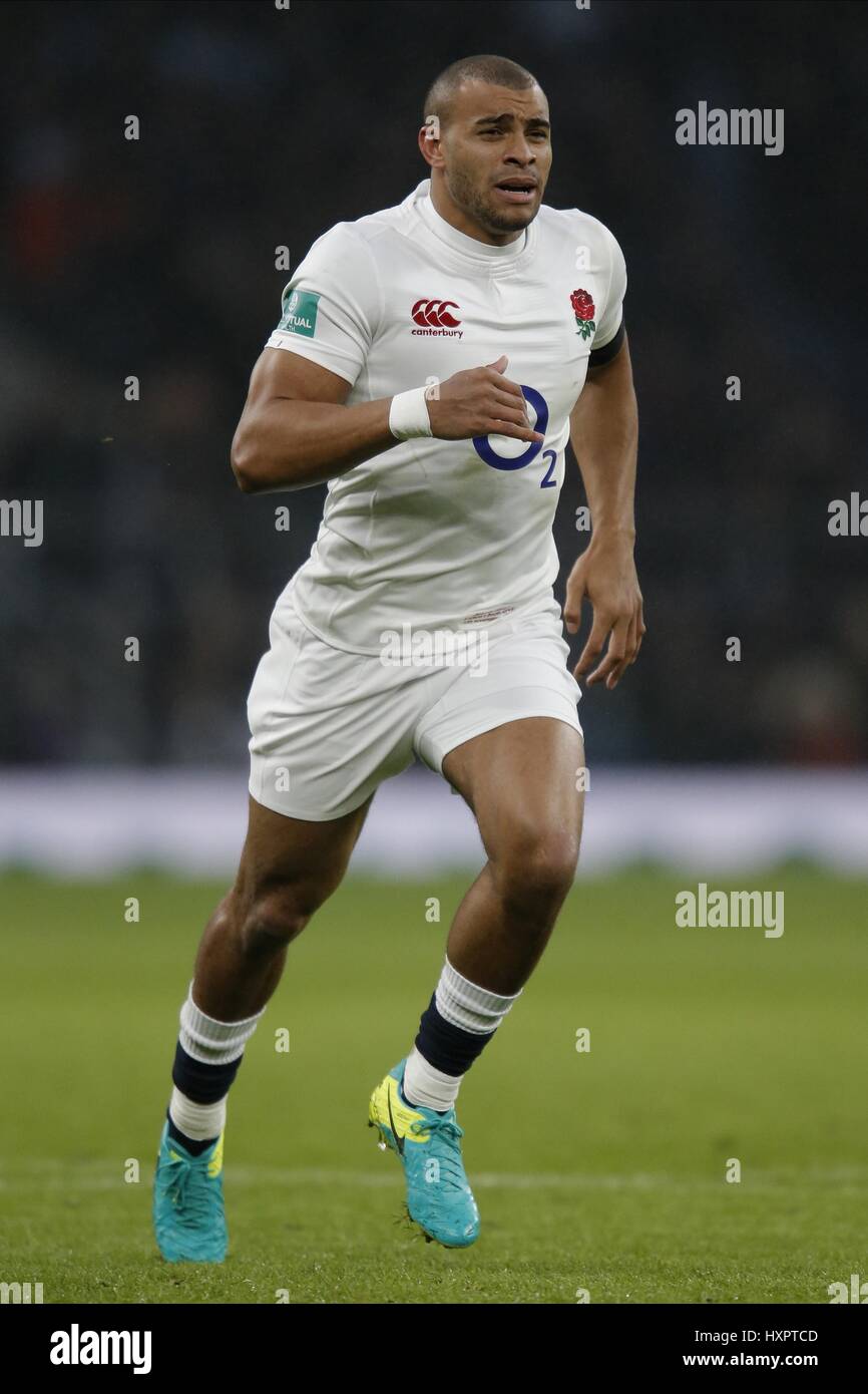 JONATHAN JOSEPH ENGLAND BATH RUGBY ENGLAND & BATH RUGBY TWICKENHAM ...