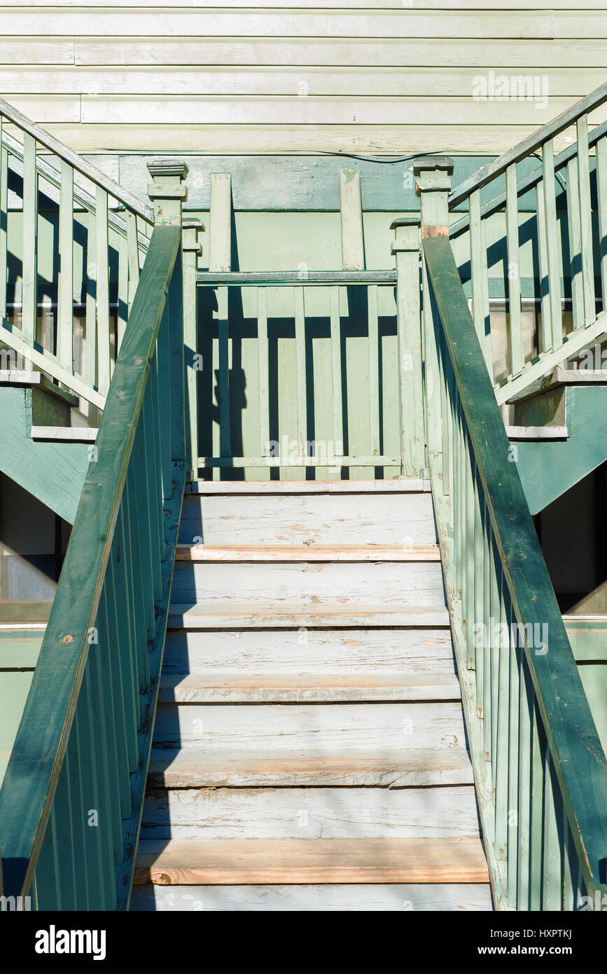 A stairway in the historic district of Savannah, Georgia Stock Photo ...