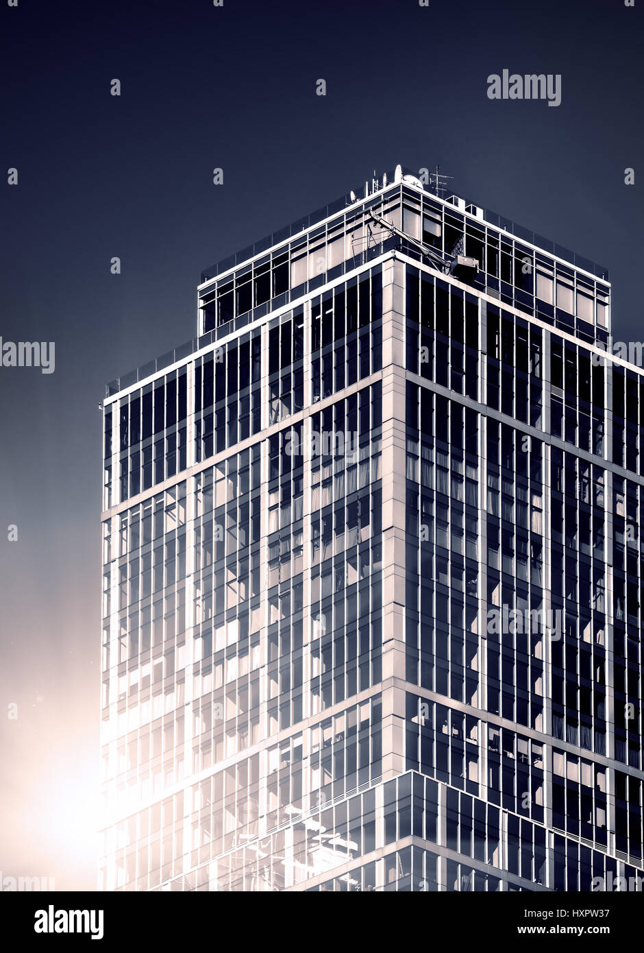 office building at sunset Stock Photo - Alamy