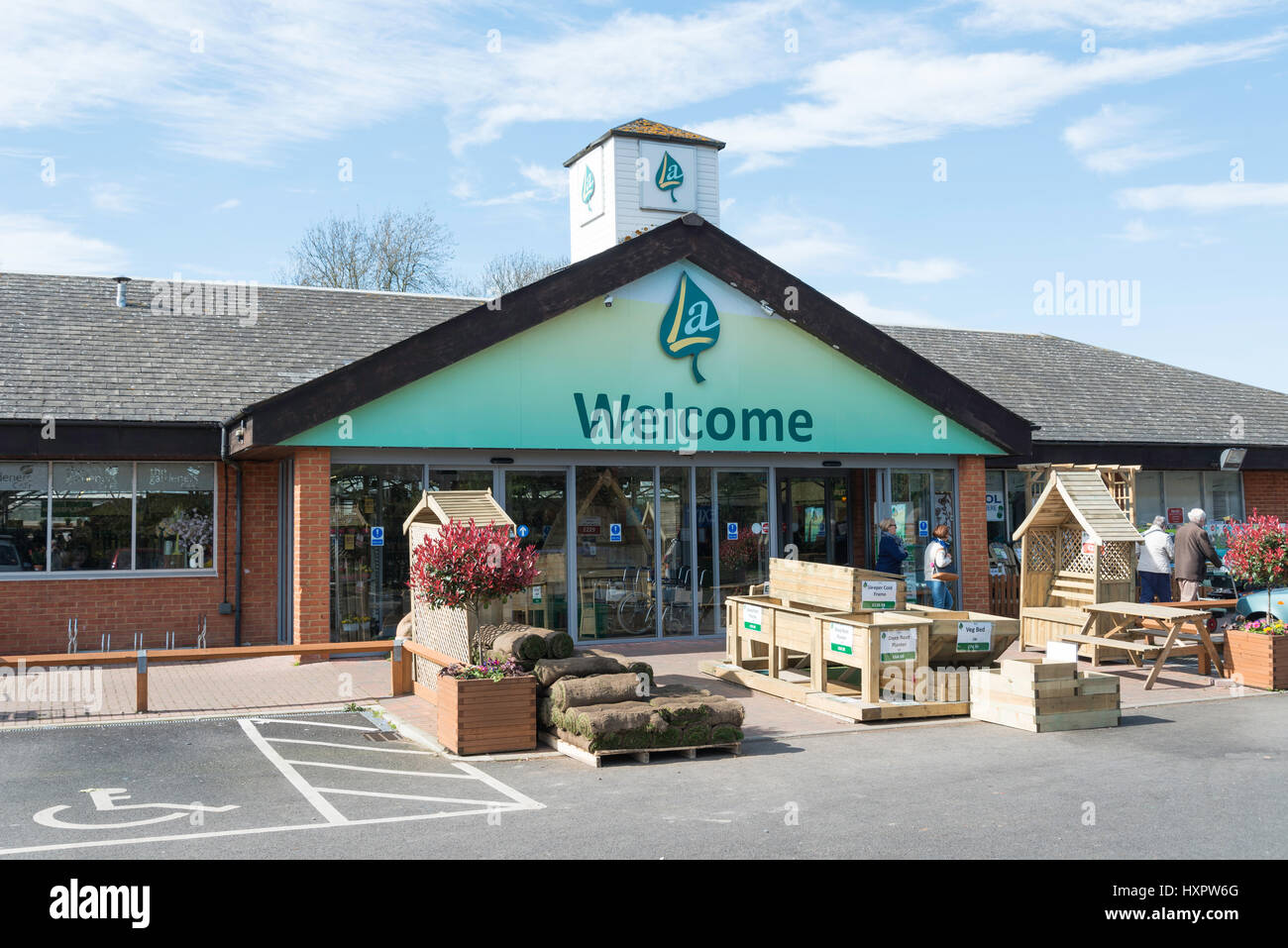 Entrance to Longacres Garden Centre, Nutty Lane, Shepperton, Surrey ...