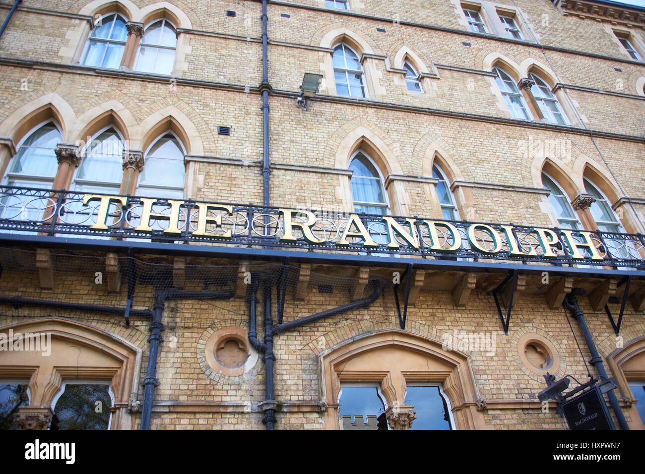 General view of the Randolph Hotel in Oxford Stock Photo - Alamy