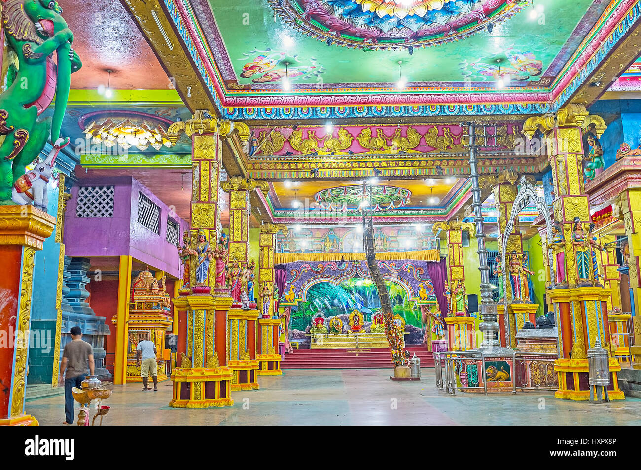 MATALE, SRI LANKA - NOVEMBER 27, 2016: The prayer hall of ...