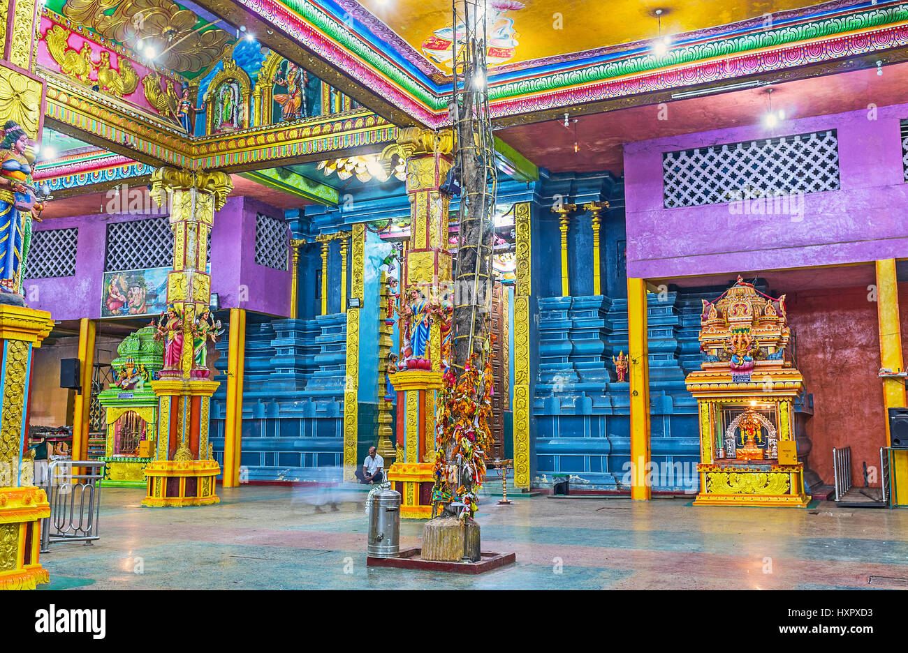 MATALE, SRI LANKA - NOVEMBER 27, 2016: The prayer hall of ...