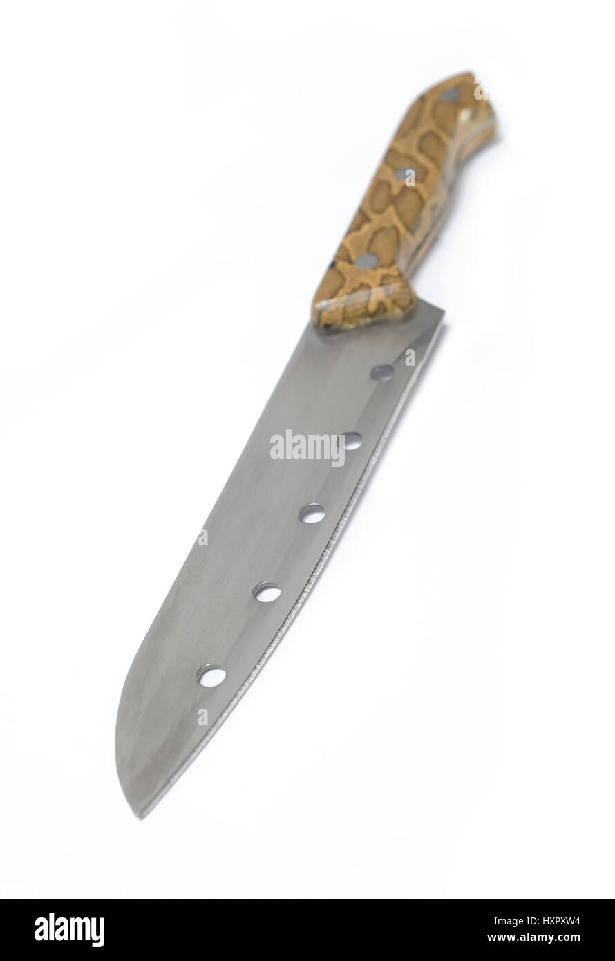 Kitchen knife isolated over white Stock Photo - Alamy