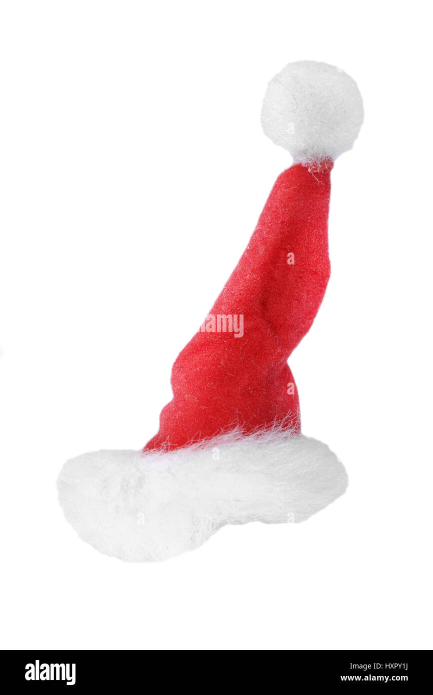 Santa hat isolated on white background Stock Photo - Alamy