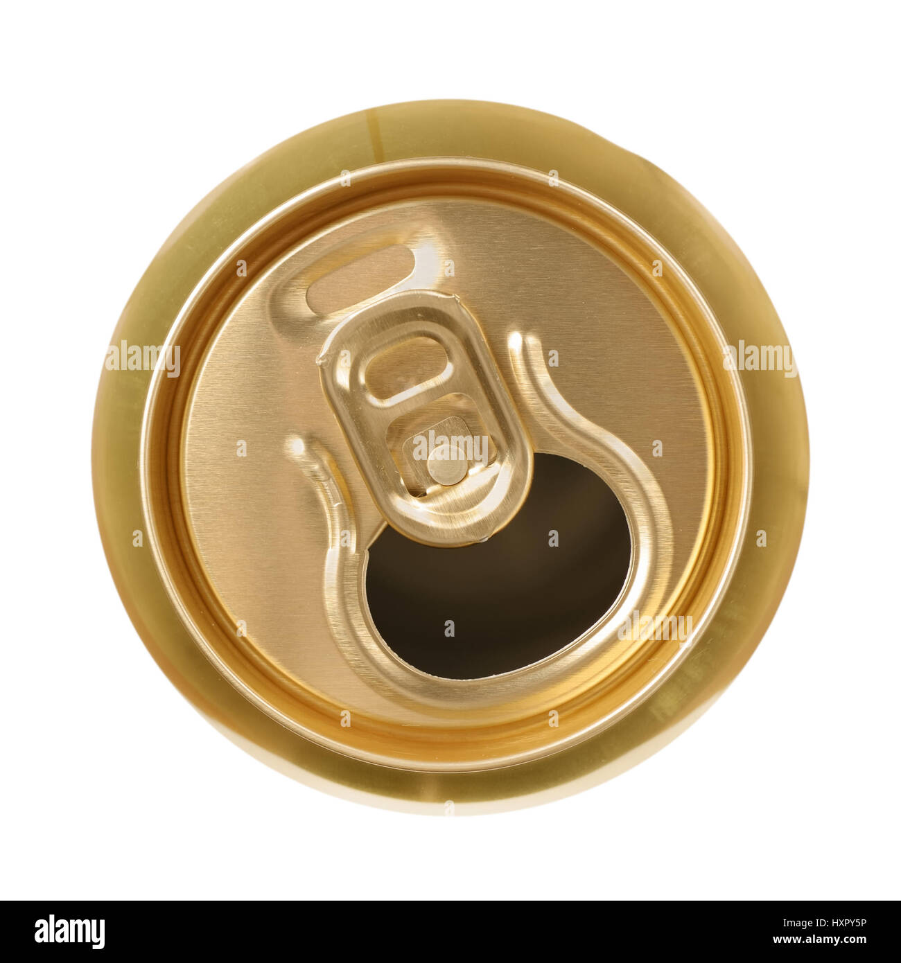 Open drink can isolated on white Stock Photo - Alamy