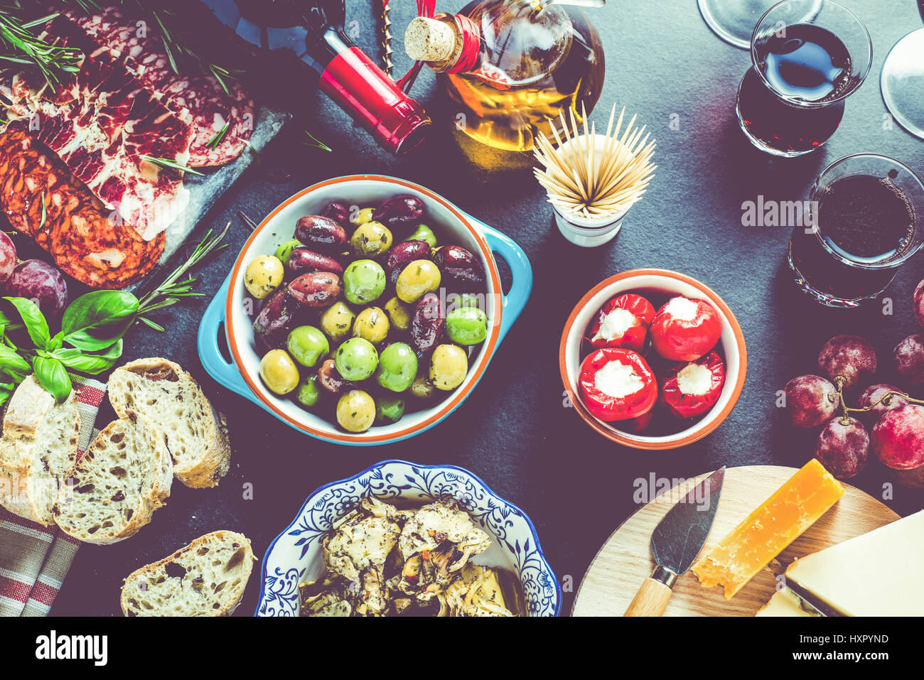 Set of tapas hi-res stock photography and images - Alamy