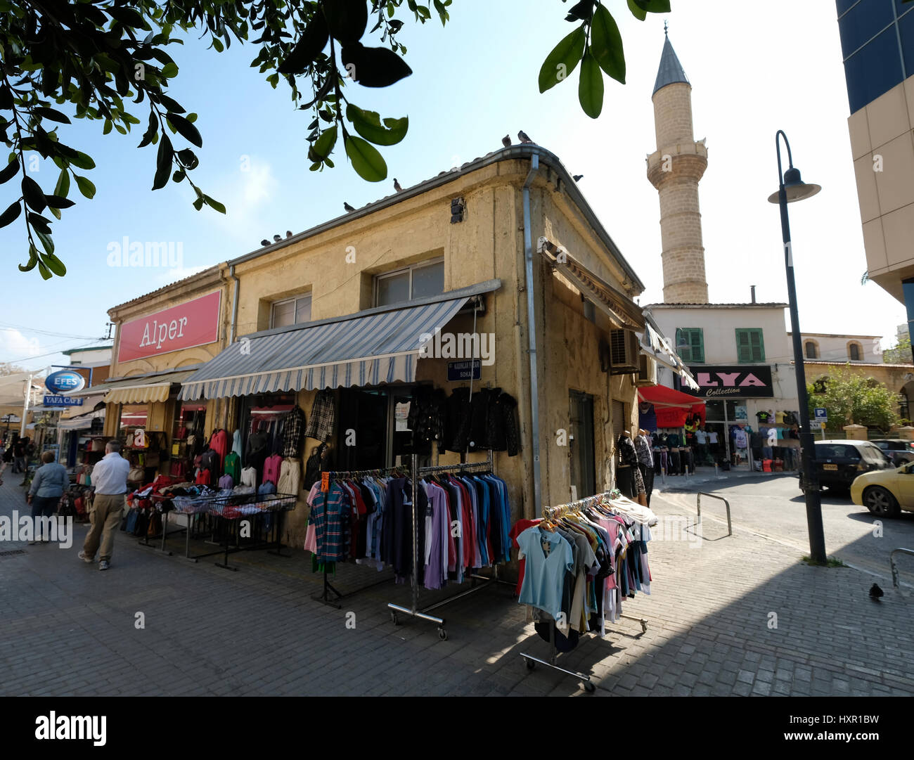 Open air market in the Turkish area of Northern Nicosia Northern Cyprus ...