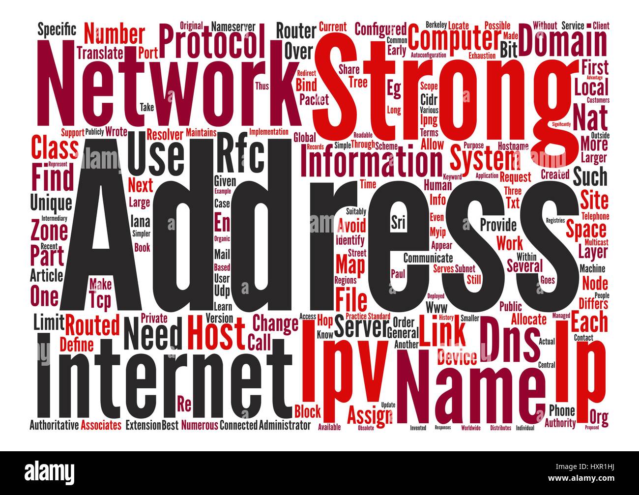 Ip Address Word Stock Vector Images - Alamy